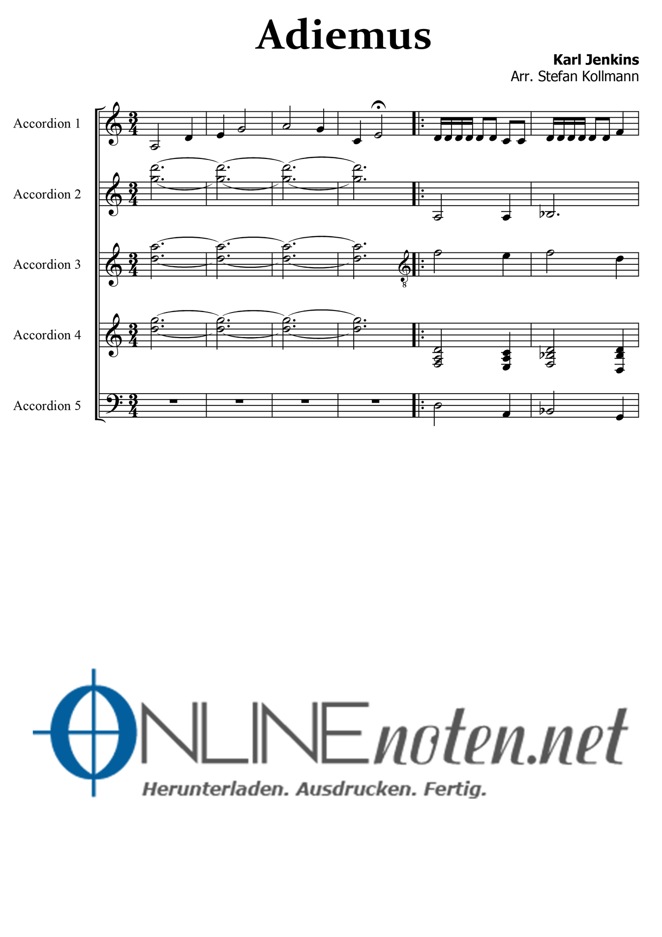 Adiemus (2) bei Online-Noten.net