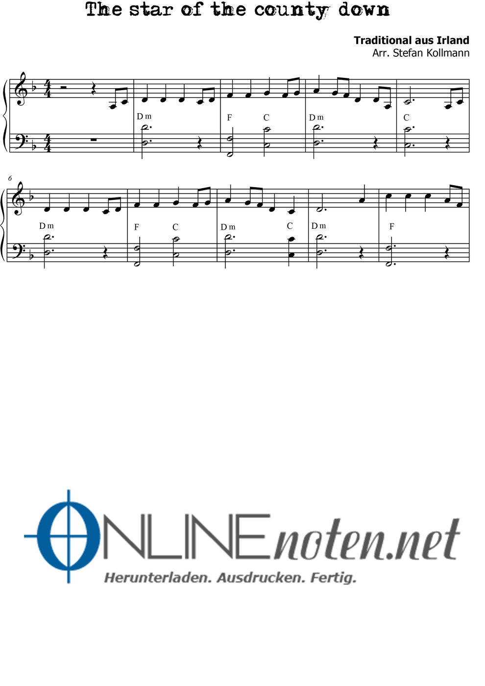 Star of the county down (1) bei Online-Noten.net