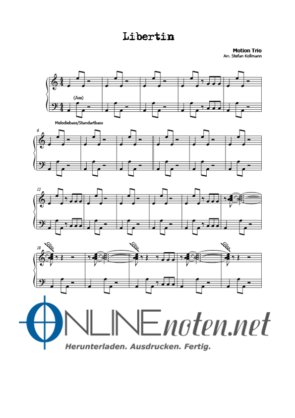 Libertin [Akk.+Klar./Alt Sax] (4) bei Online-Noten.net